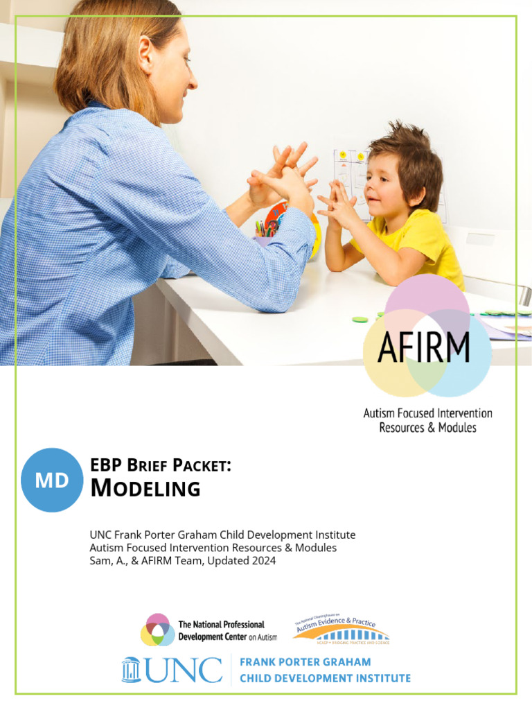 Modeling Techniques for Autism Support | PDF | Learning | Autism