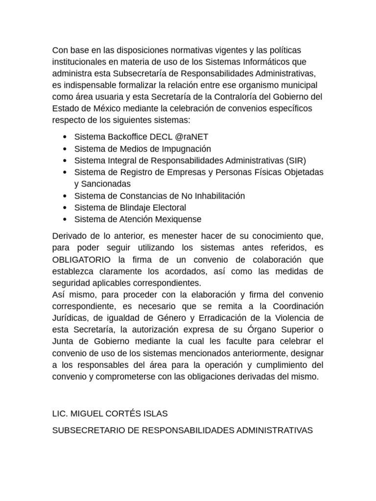 Con Base en Las Disposiciones Normativas Vigentes y Las Políticas ...