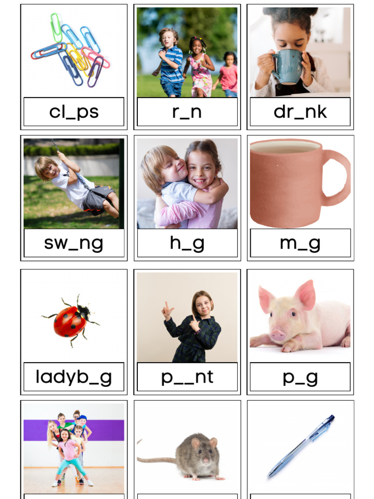 Verbs Picture Flashcards in Colorful Photographs | PDF