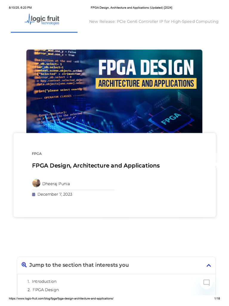 FPGA Design and Applications Guide | PDF | Field Programmable Gate ...