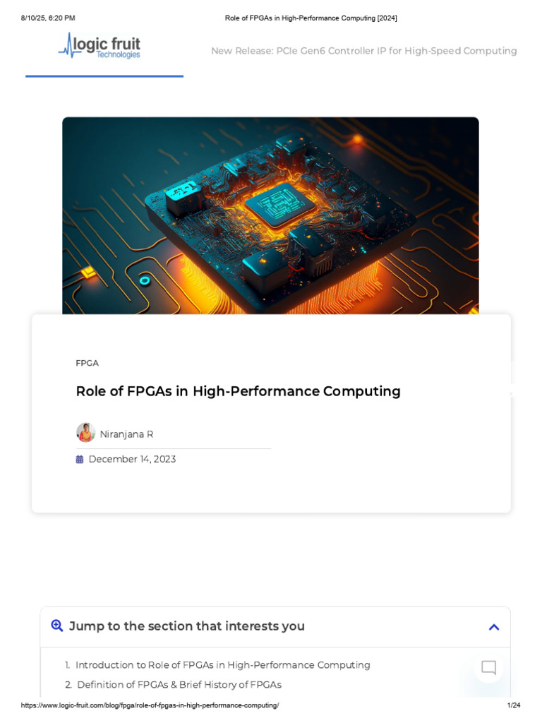 Role of FPGAs in High-Performance Computing (2024) | PDF | Field ...