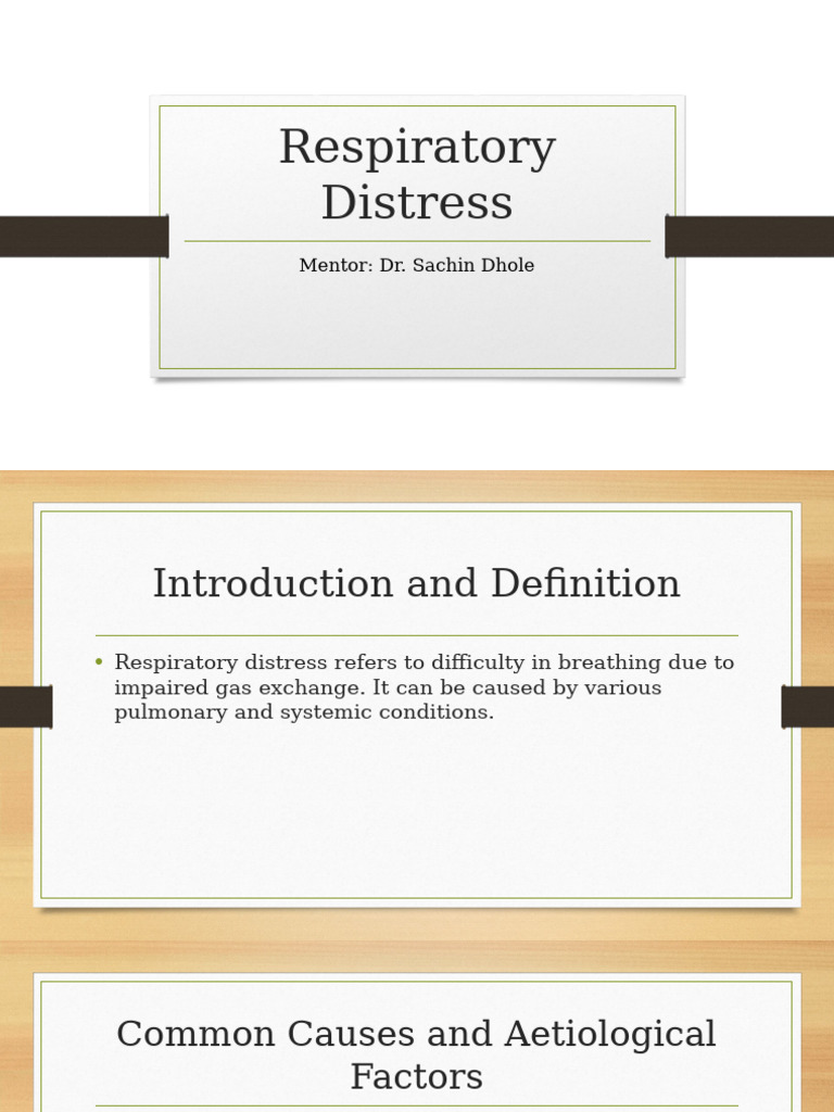 Final Respiratory Distress | PDF