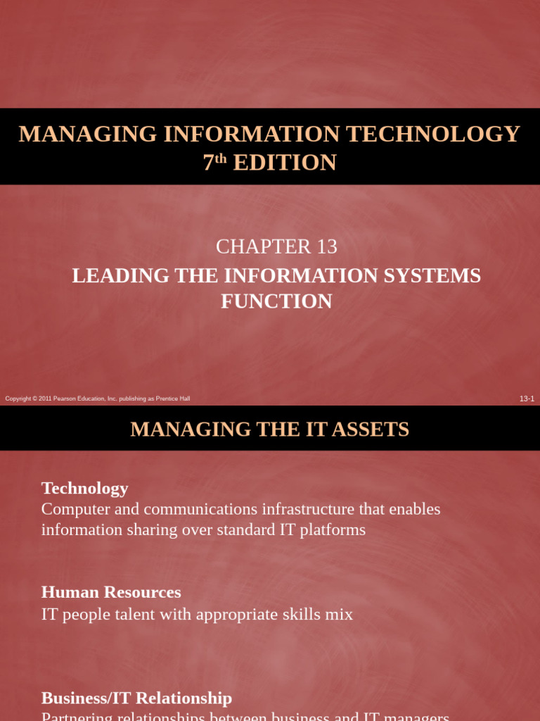 Brown - Mit7 - ch13 Managing Information Technology | PDF | Service ...
