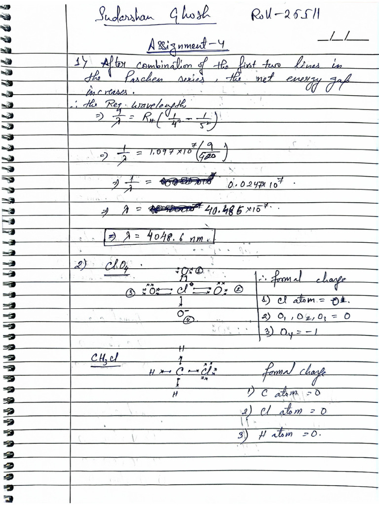 Chem 101 Assignment 3 | PDF
