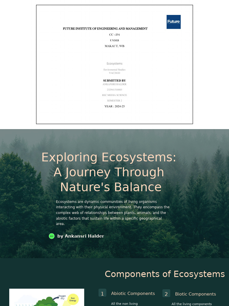 Introduction To Ecosystems | PDF | Ecosystem | Ecological Restoration
