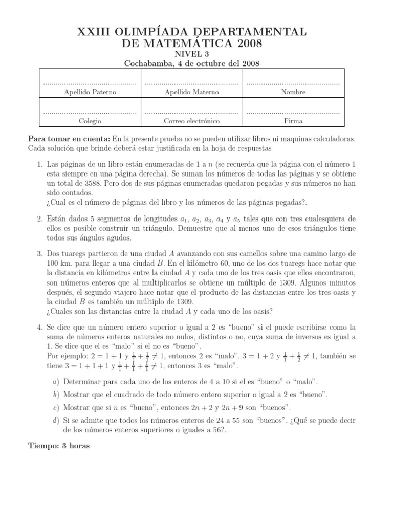 Euler 3ro Sec. | PDF | Triángulo | Entero