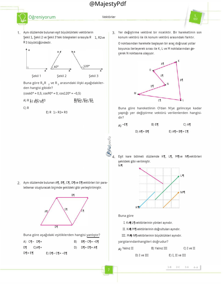 2026 Fi̇zi̇pedi̇a Ayt Soru Bankasi PDF | PDF