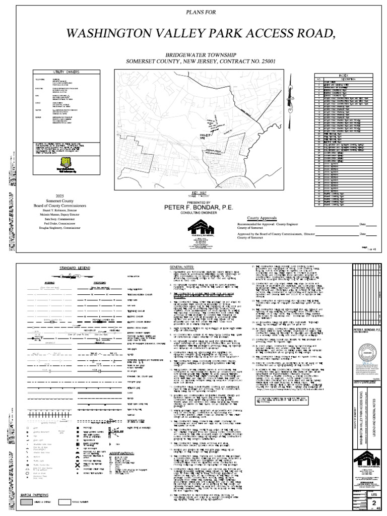 Bridgewater Township Access Road Plans | PDF | Materials | Building ...