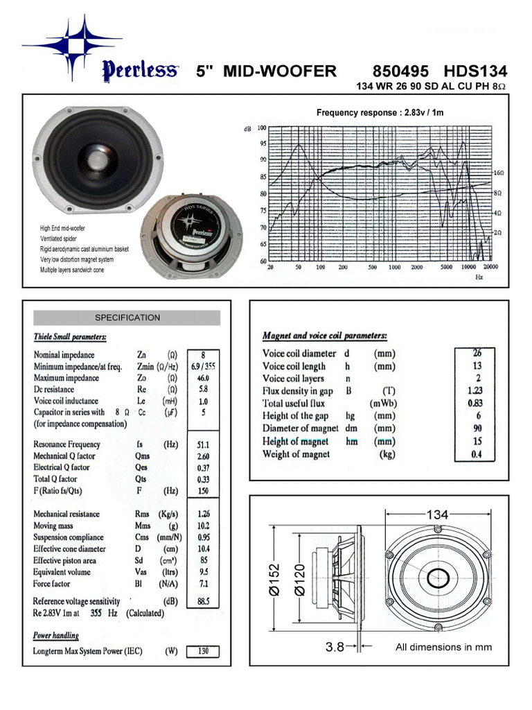 Peerless 850495 Datasheet | PDF