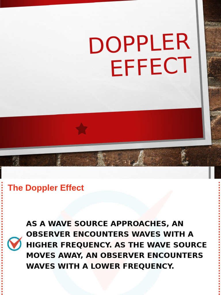 Understanding the Doppler Effect | PDF | Doppler Effect | Redshift