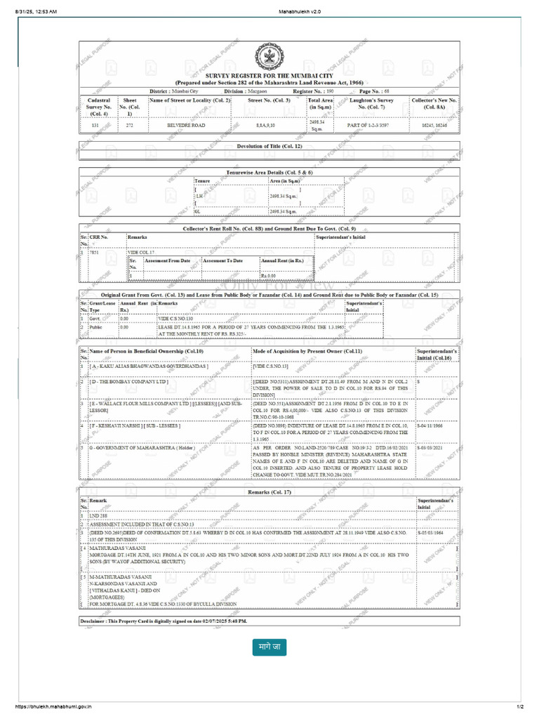 Property Card | PDF