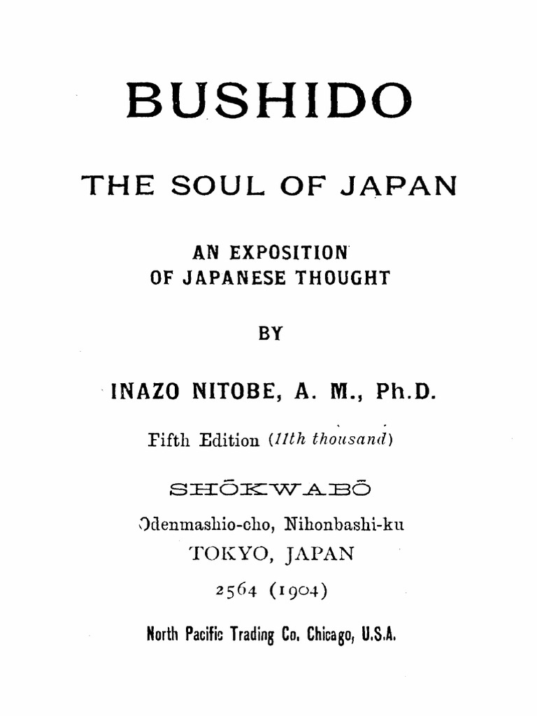 Bushido - The Soul of Japan - An Exposition of Japanese - Inazo Nitobe ...