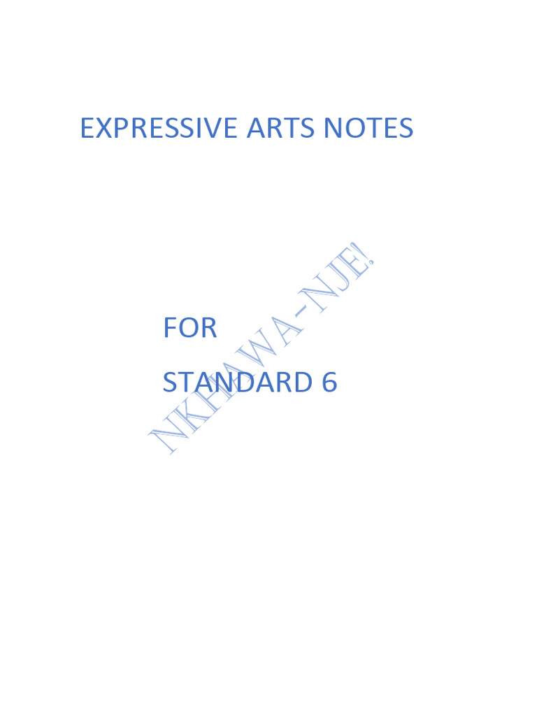 STD 6 Expressive Arts Notes | PDF | Sewing | Volleyball