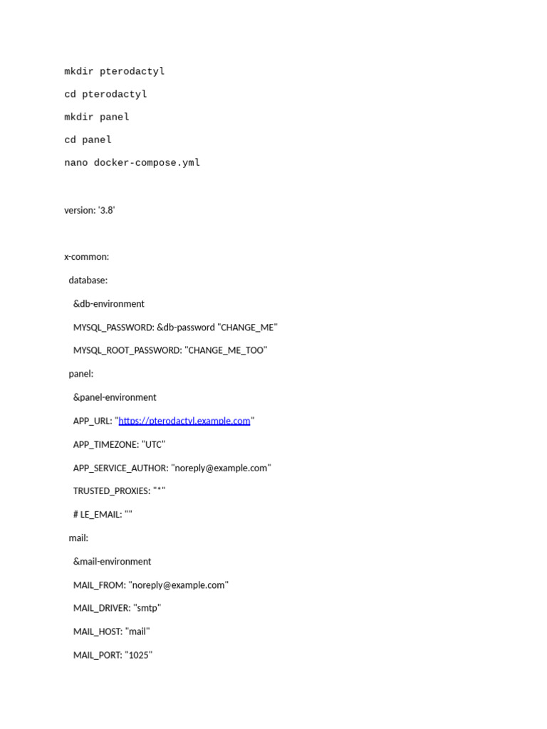 How To Install Pterodactyl Panel in Unixnodes | PDF