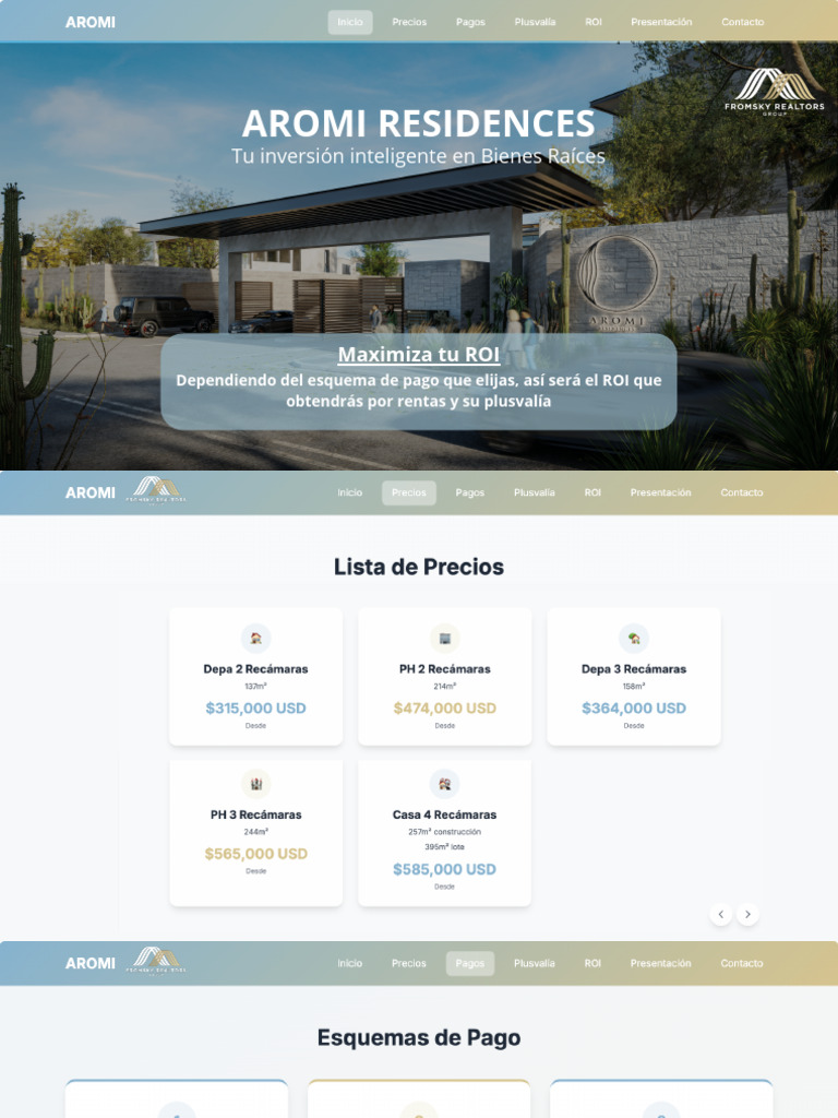Inversión Inteligente en AROMI Residences | PDF
