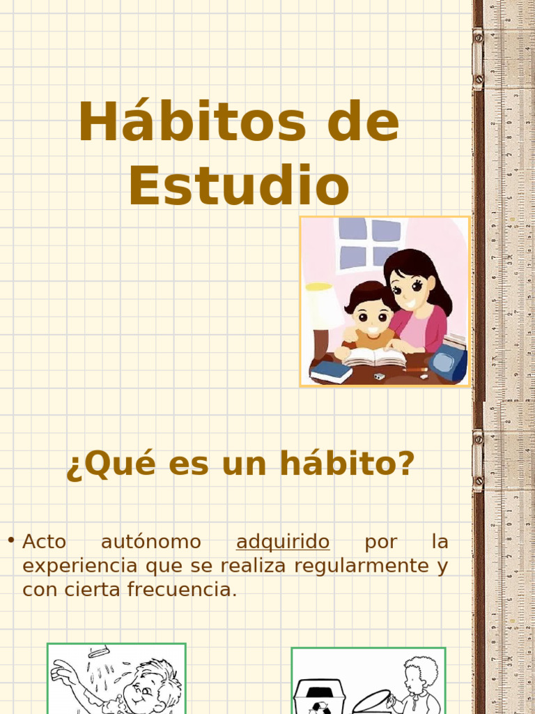 Habitos de Estudios | PDF