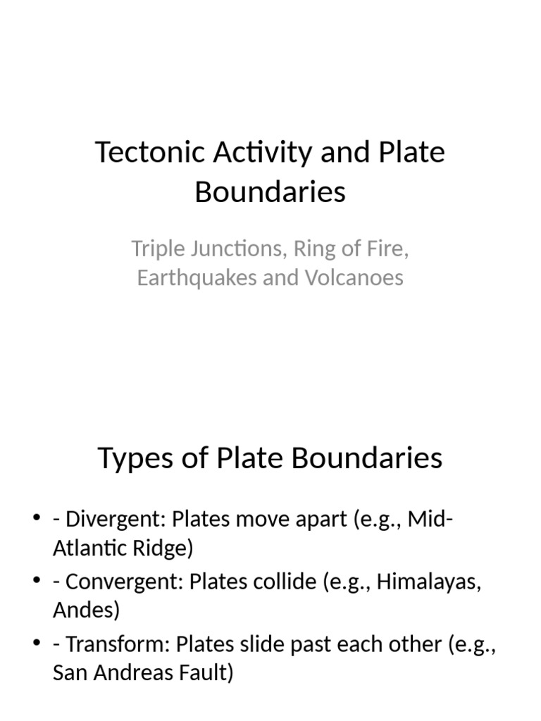 Tectonic Maps Presentation | PDF