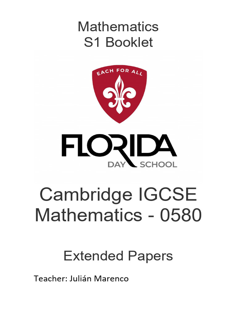 Cambridge IGCSE Mathematics Practice Paper | PDF | Area | Volume