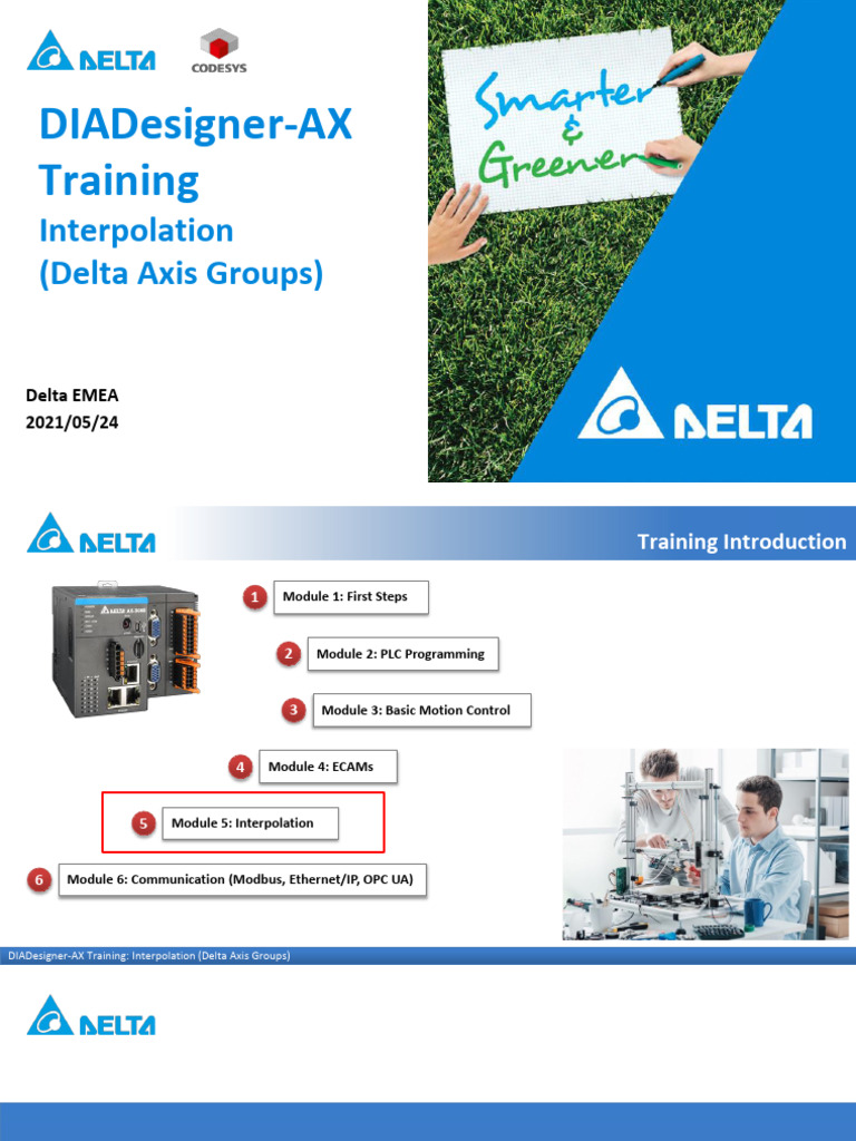 Delta Axis Groups Interpolation Training | PDF | Acceleration | Rotation