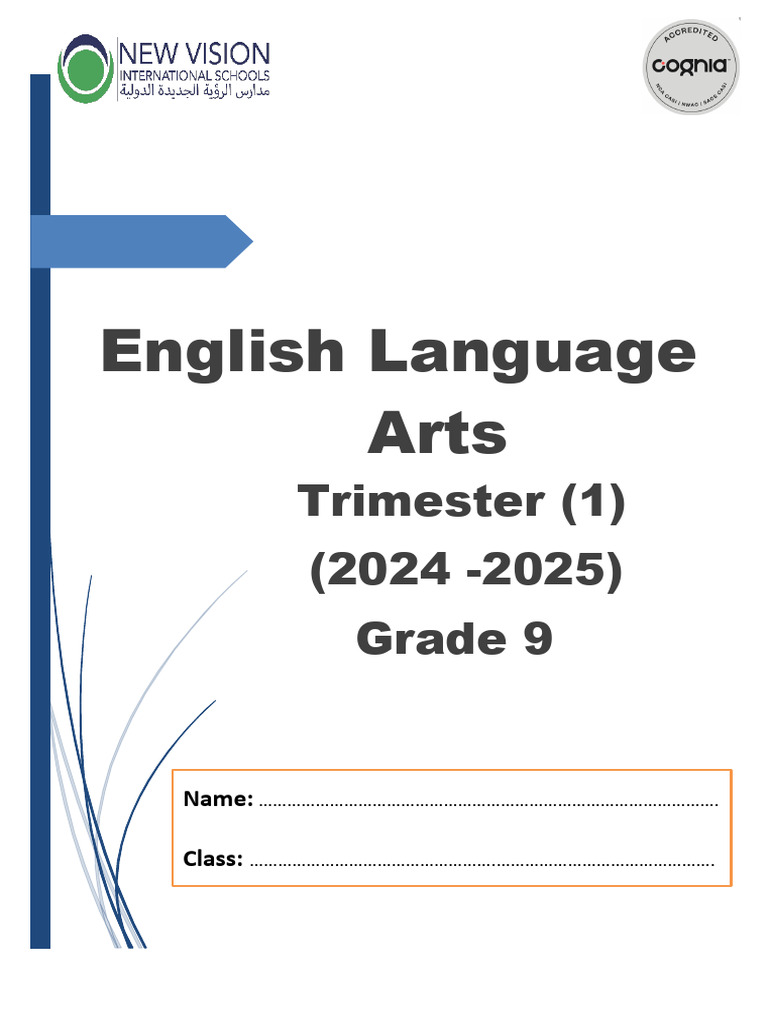 Grade 9 English Language Arts Overview | PDF | Verb | Part Of Speech