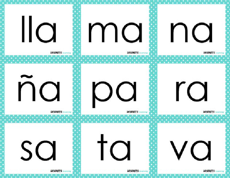 Sílabas Con A | PDF