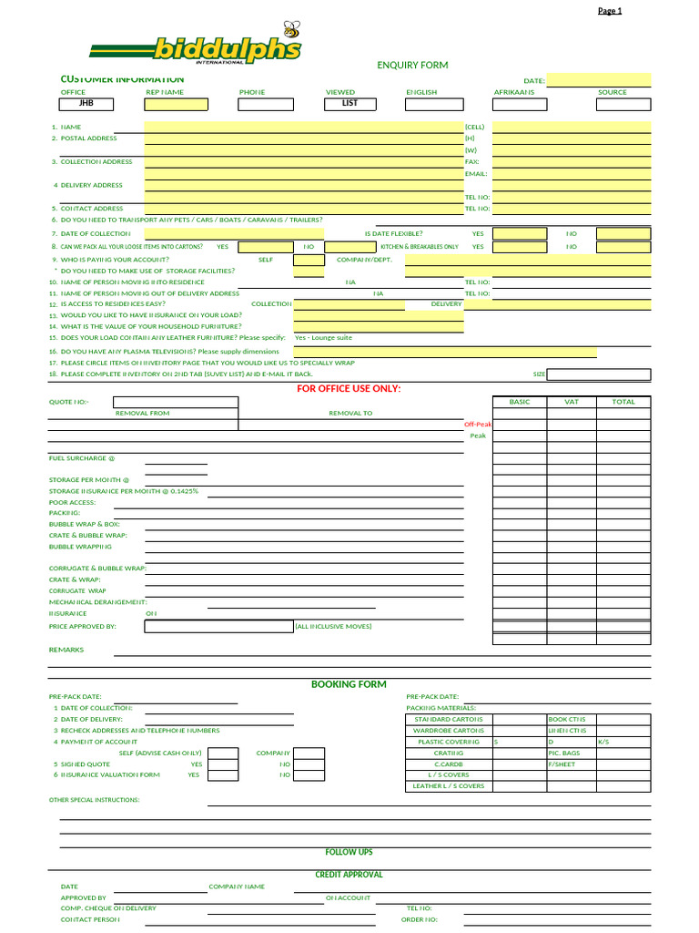 Blank Survey List - 2020 | PDF | Bedroom | Cabinetry