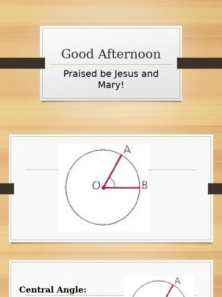 Central Angle | PDF