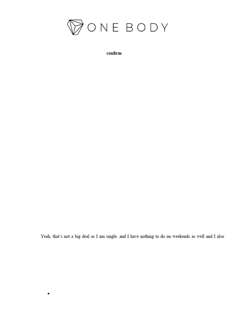 ONE BODY LDN - Recruitment Questionnaire | PDF | Knee | Muscle Hypertrophy