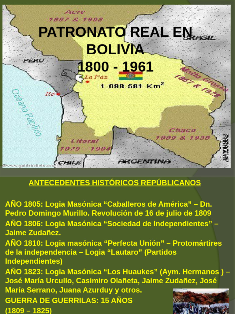 Historia del Patronato en Bolivia (1800-1961) | PDF | Iglesia Católica ...