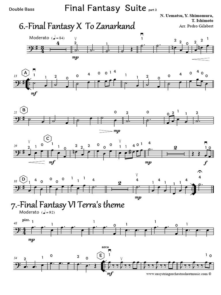Final Fantasy Suite Sheet Music | PDF | Final Fantasy | Square Enix