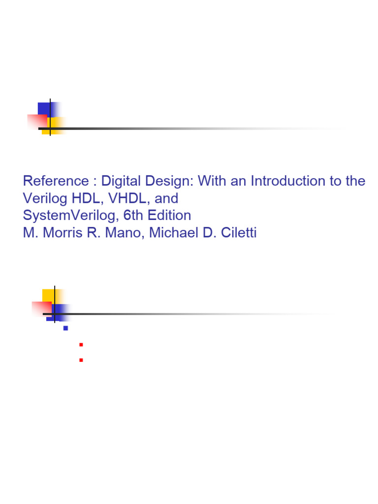Digital Design Mano and Ciletti | PDF | Logic Gate | Electrical Engineering