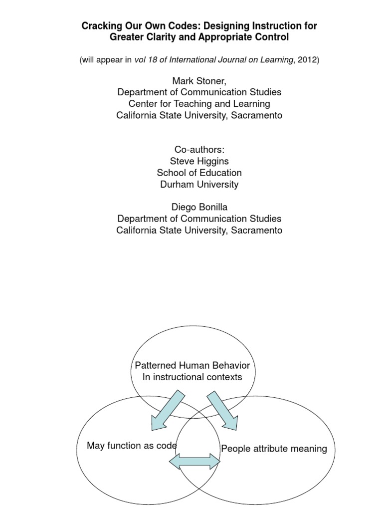 Breaking Our Codes Presentation | PDF | Framing (Social Sciences ...