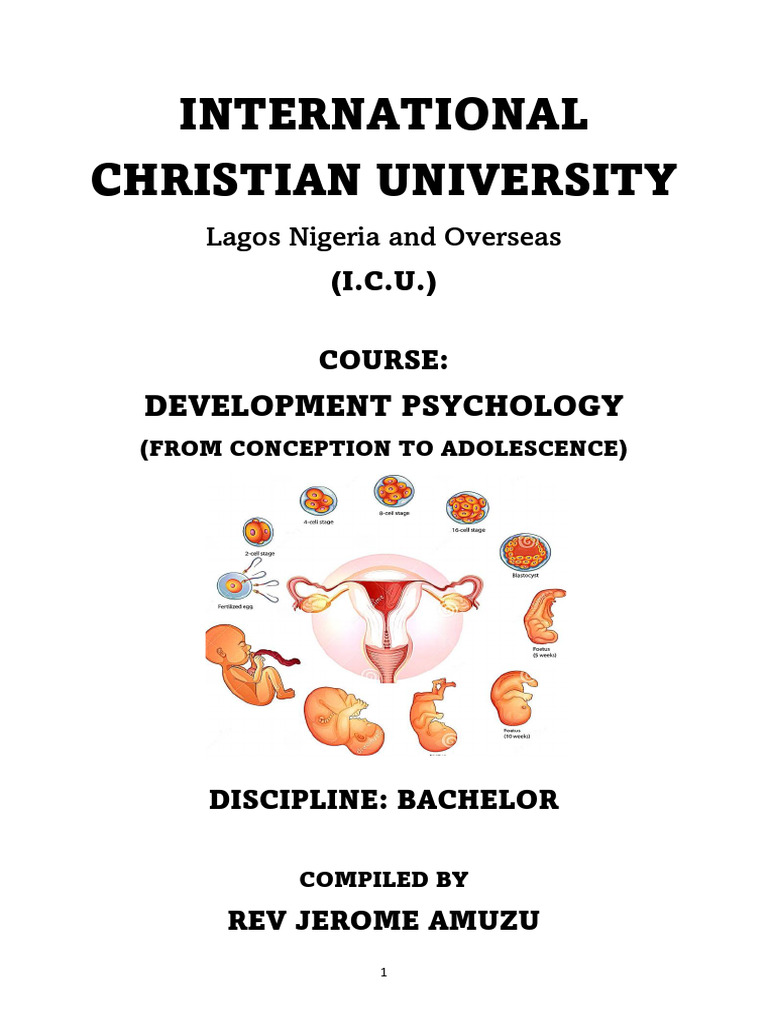 Development Psychology Adolescents | PDF | Prenatal Development | Infants
