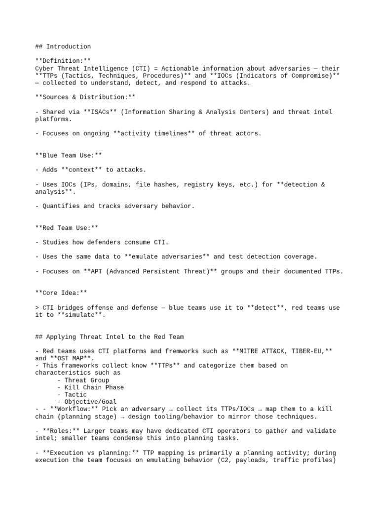 Cyber Threat Intelligence for Red Teams | PDF | Information Age ...