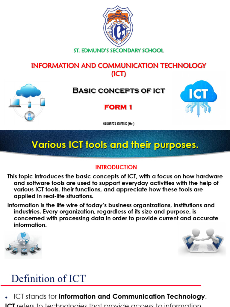 Basic ICT Concepts for Beginners | PDF | Educational Technology ...