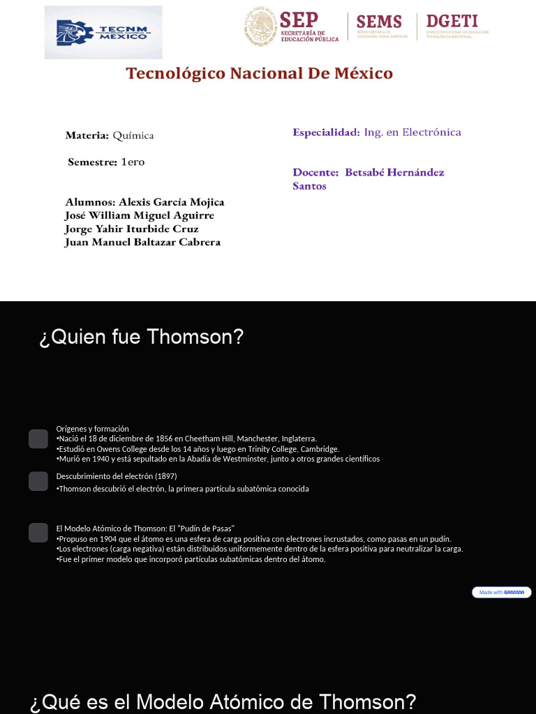 El Modelo Atomico de Thomson El Atomo Como Un Pudin de Pasas 101008 ...