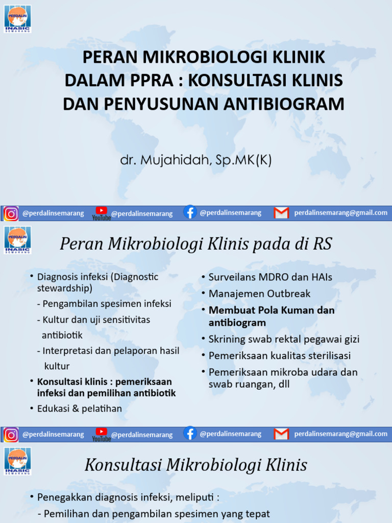 17 Penyusunan Antibiogram - Pelatihan Ppra Perdalin SMG | PDF