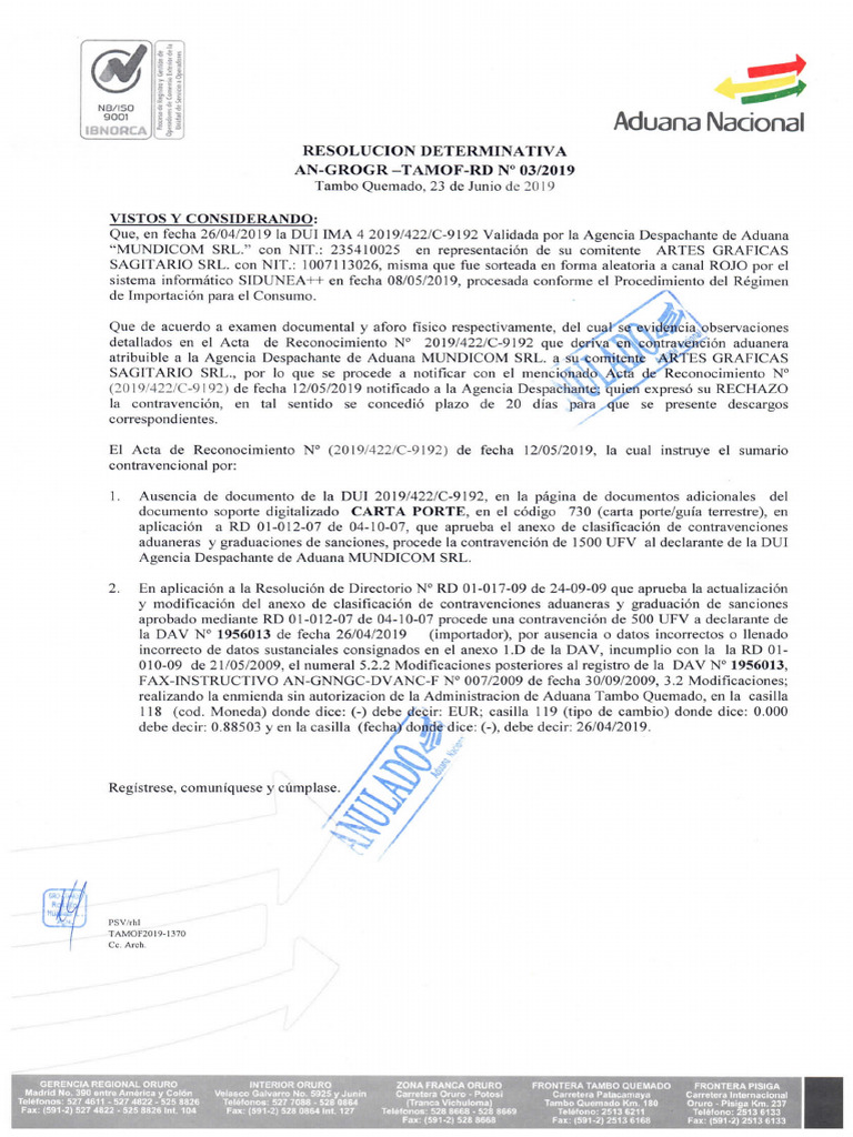 RD 0003 2019 TQ | PDF