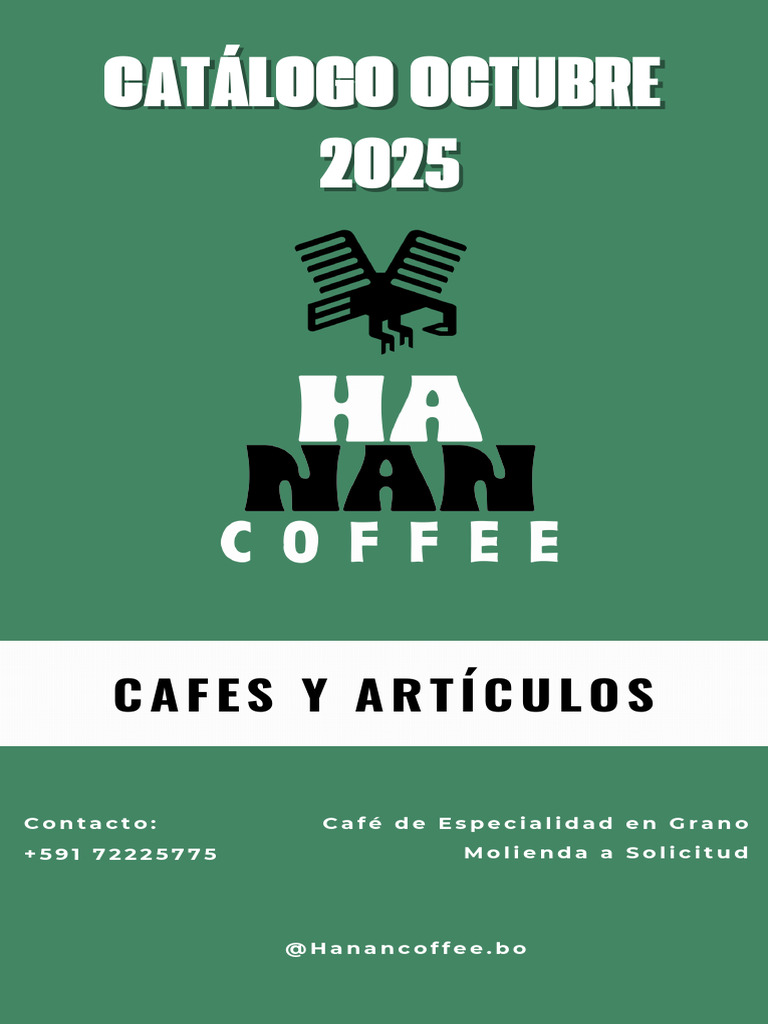 Catálogo Hanan Coffee Octubre 2025 | PDF | Naranja) | café