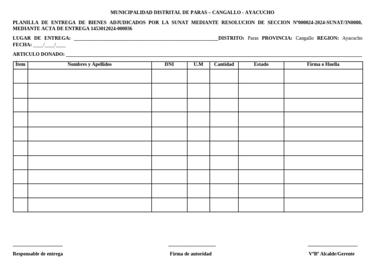 Modelo de Planillas | PDF