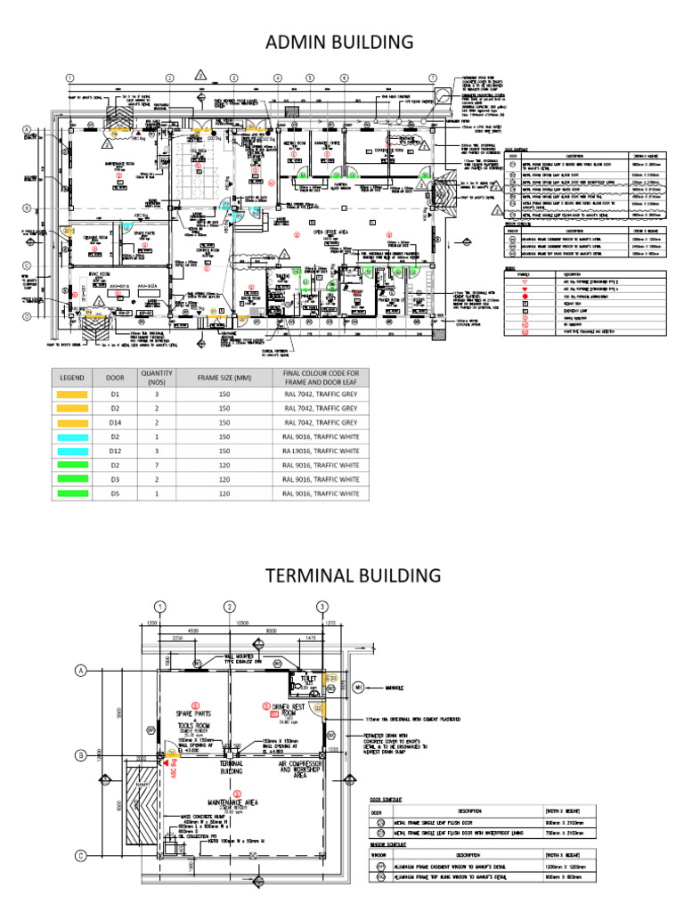 Door Frame Size & Colour Code | PDF