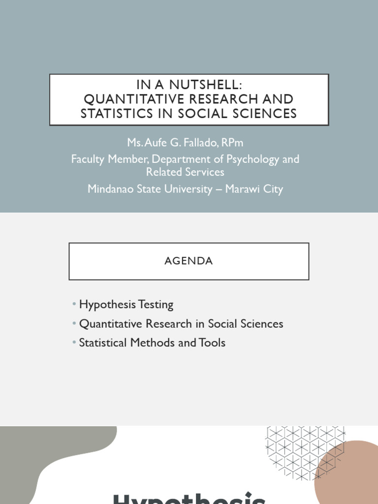 Research and Statistics in Social Sciences | PDF | P Value ...