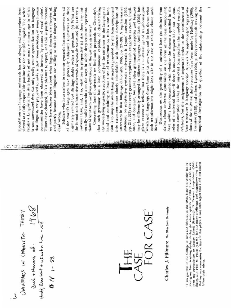 The Case To Case Fillmore | PDF