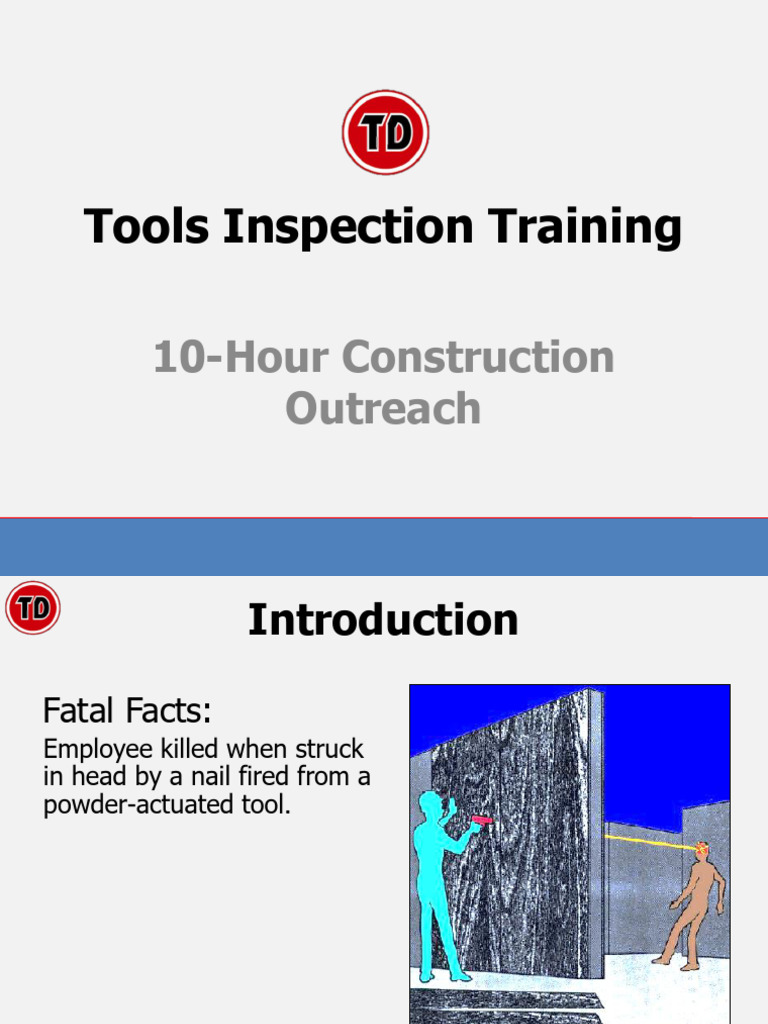 Construction Tool Safety Training Guide | PDF | Occupational Safety And ...