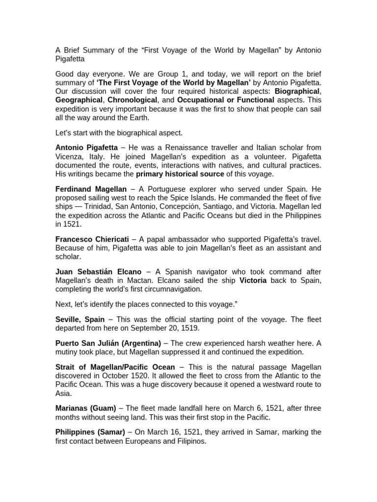 First Voyage of The World by Magellan | PDF | Spanish Empire | Exploration