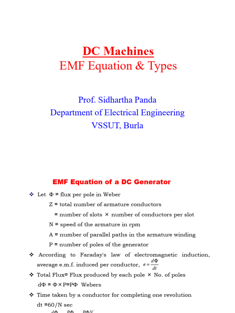 2 M2 DC Generator EMF Types | PDF | Electric Generator | Electrical ...