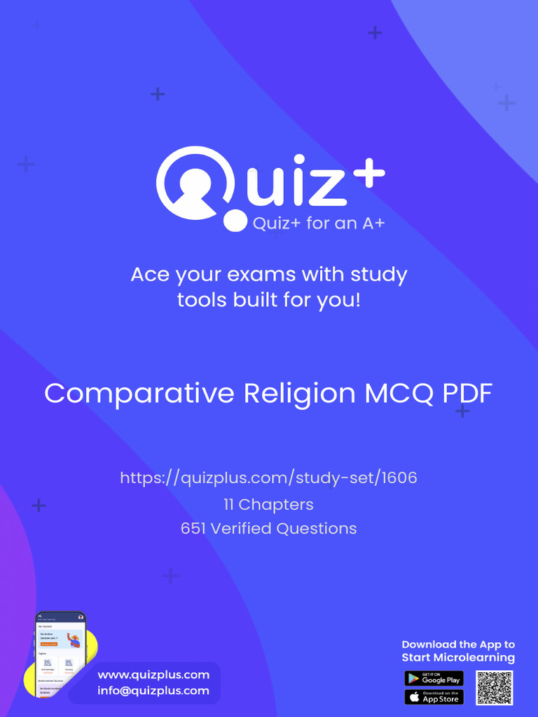 Comparative Religion MCQ Study Guide | PDF | Witchcraft | Anthropology