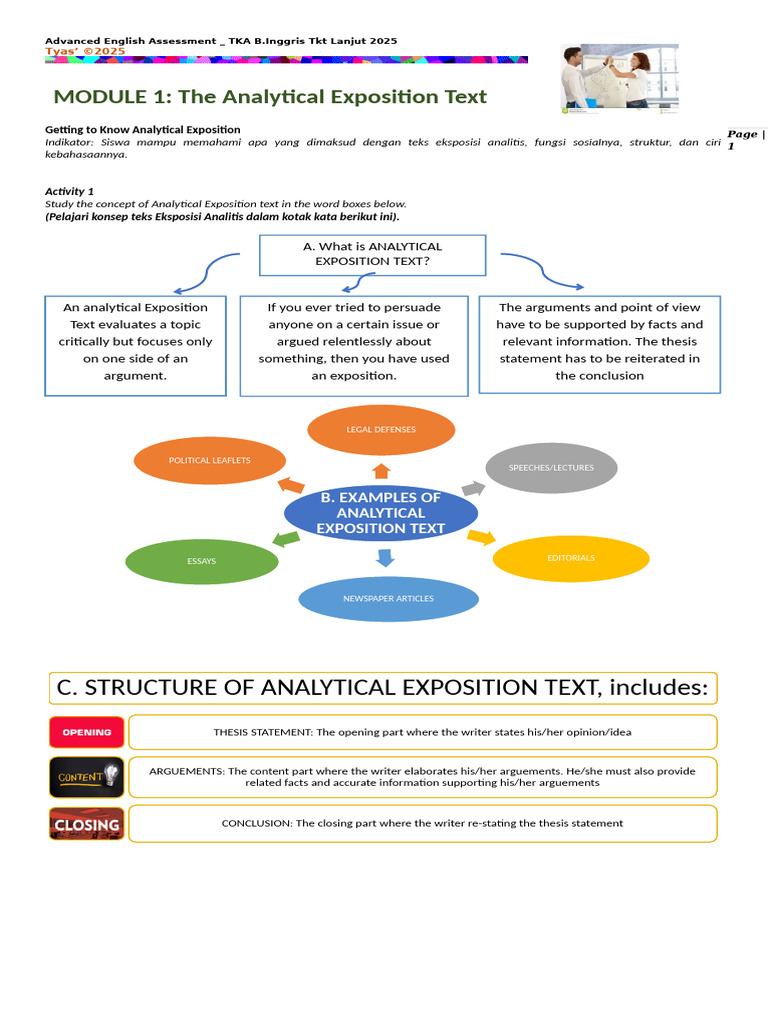 Analytical Exposition Intensive Module | PDF | Mental Health | Mental ...