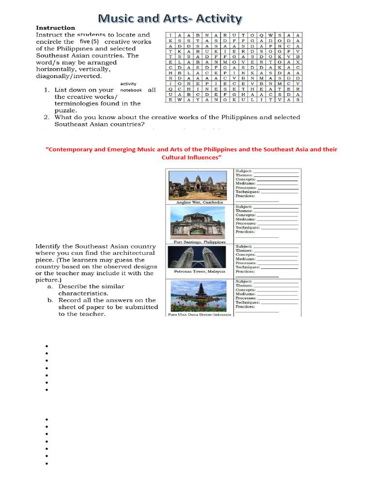 MAPEH 7 Q1 3rd Monthly Lesson | PDF