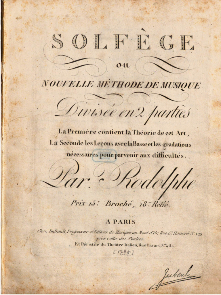 IMSLP661585-PMLP542599-Rodolphe Solfège Ou Nouvelle Méthode de Musique ...